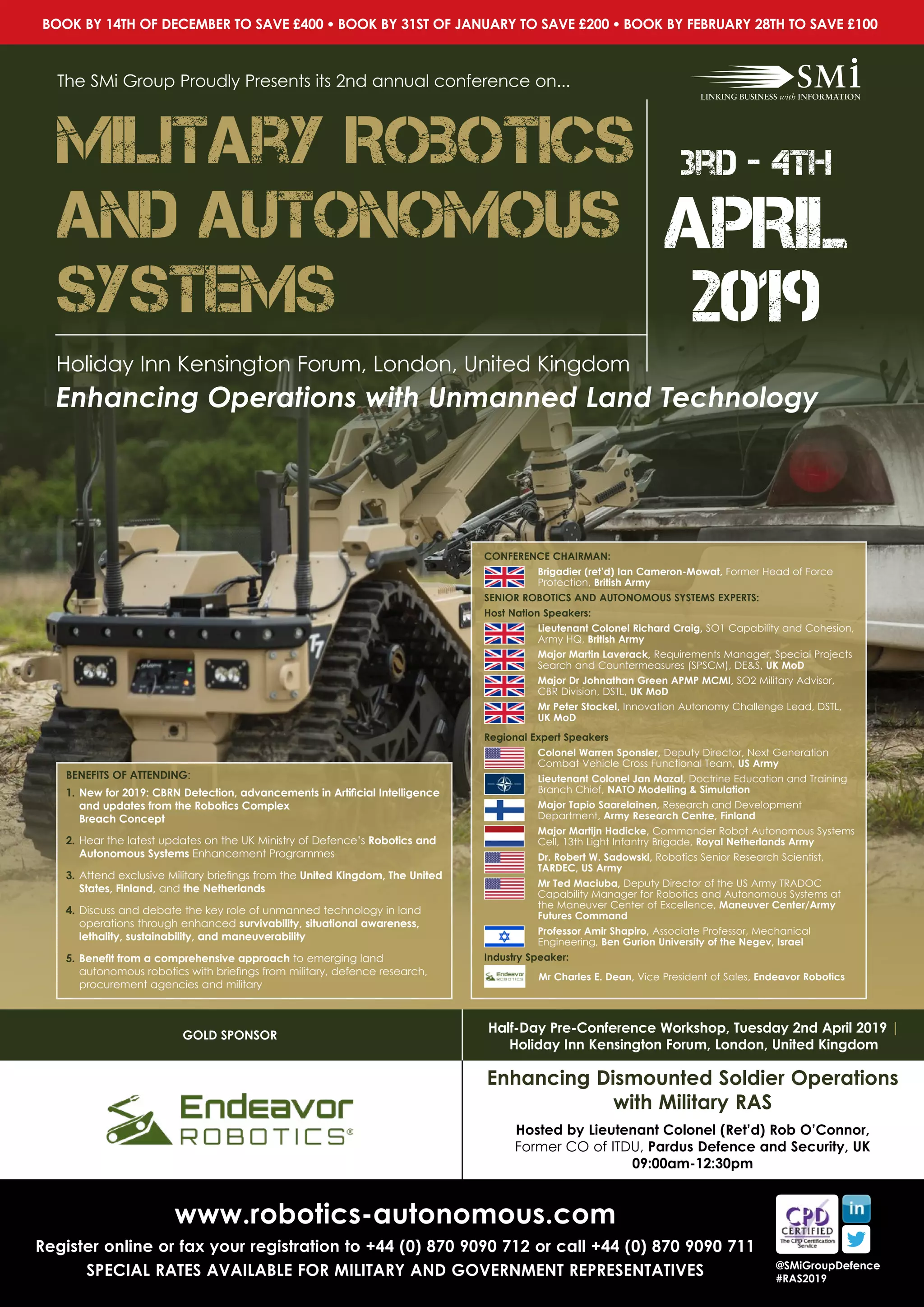 SMi Group's Military Robotics and Autonomous Systems | PDF | Business Expos & Conferences | Events