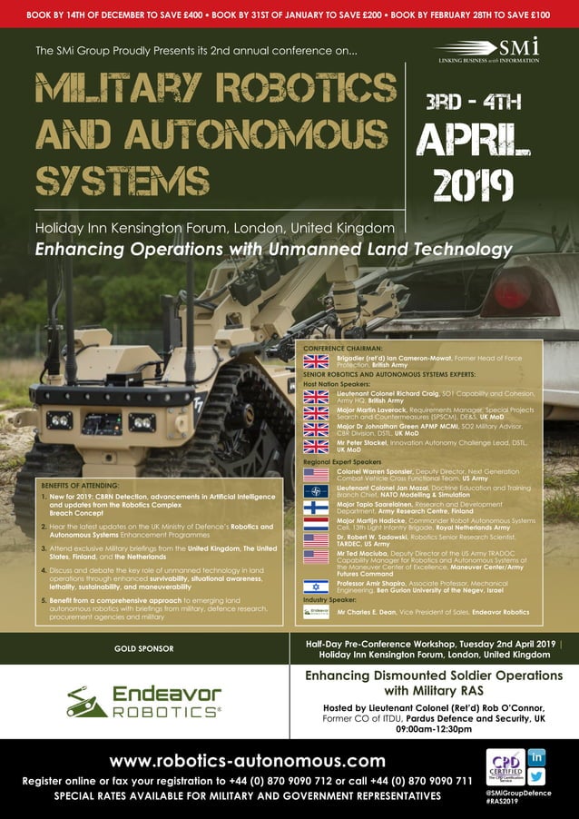 SMi Group's Military Robotics and Autonomous Systems | PDF