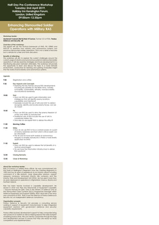 SMi Group's Military Robotics and Autonomous Systems | PDF | Business ...