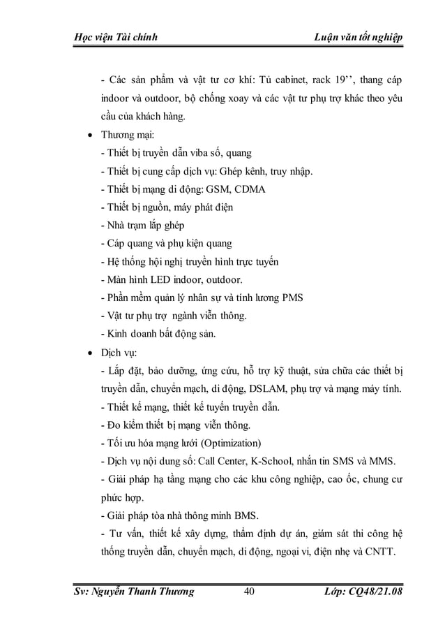 LUẬN VĂN TỐT NGHIỆP THỰC TRẠNG KẾ TOÁN CUNG CẤP DỊCH VỤ VÀ XÁC ĐỊNH KẾT QUẢ KINH DOANH TẠI CÔNG ...