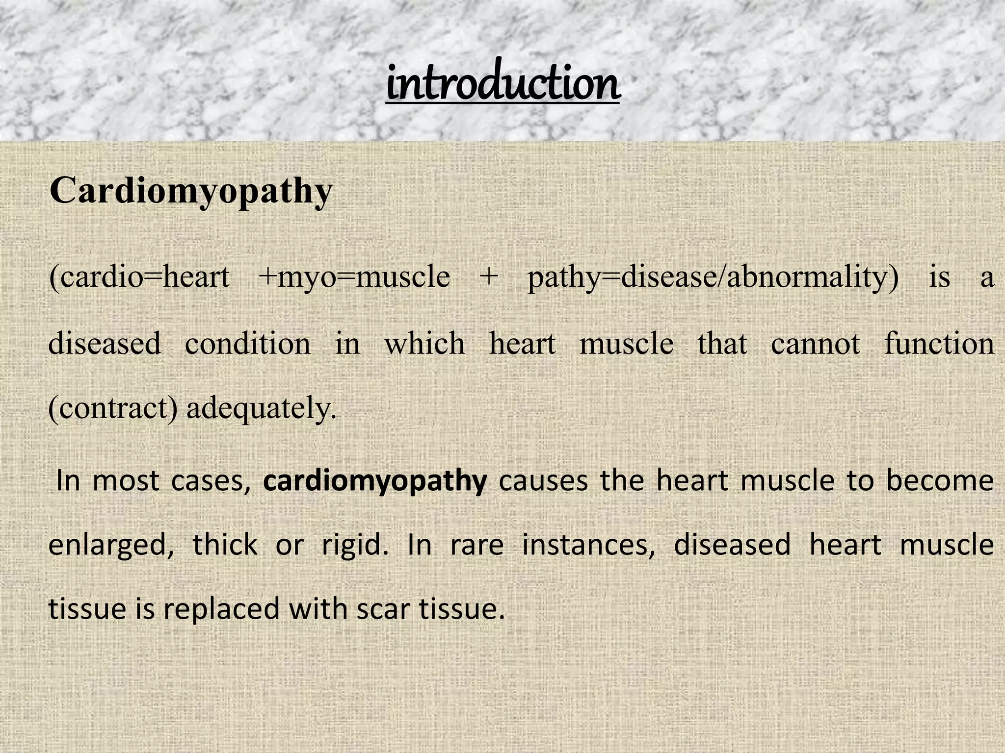 D.cardiomyopathy | PPTX