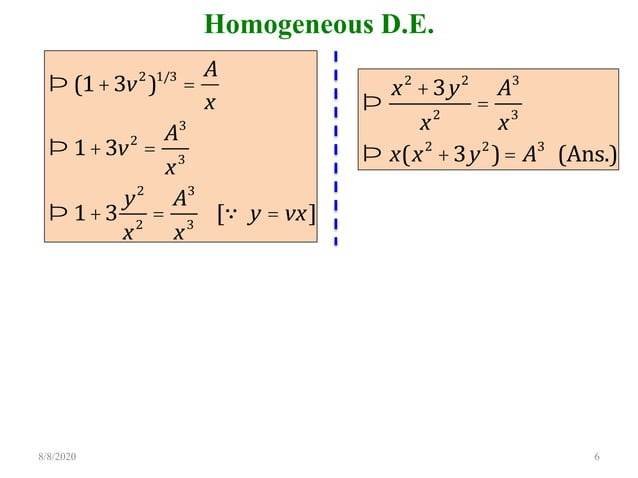 homogeneous Equation All Math Solved | PPTX | Physics | Science