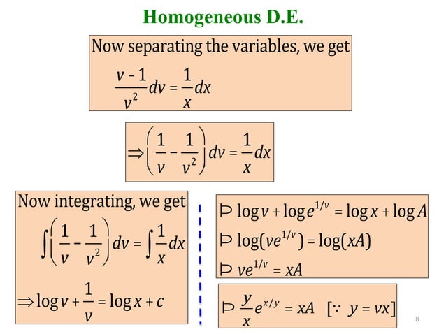 homogeneous Equation All Math Solved | PPTX | Physics | Science