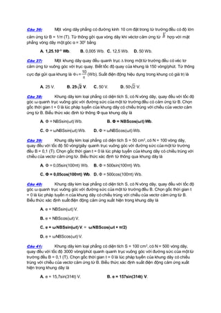 Đại cương về dòng điện xoay chiều | DOCX