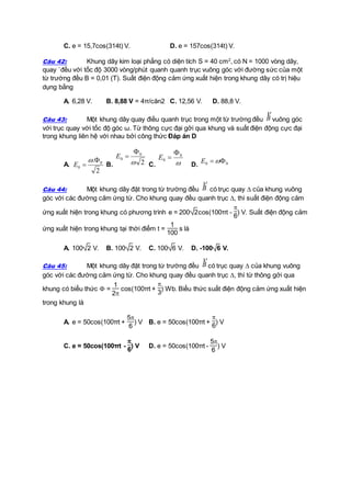 Đại cương về dòng điện xoay chiều | DOCX