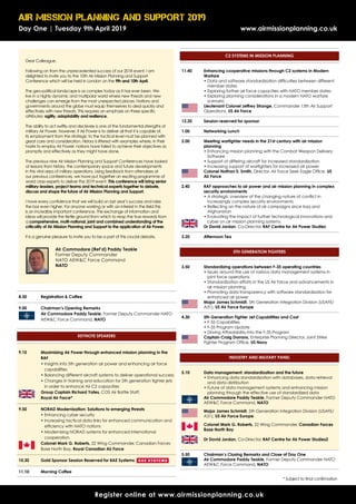 SMi Group's Air Mission Planning 2019 conference | PDF