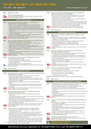 SMi Group's Future Soldier Technology USA 2019 conference | PDF | Defense Industry | Industries