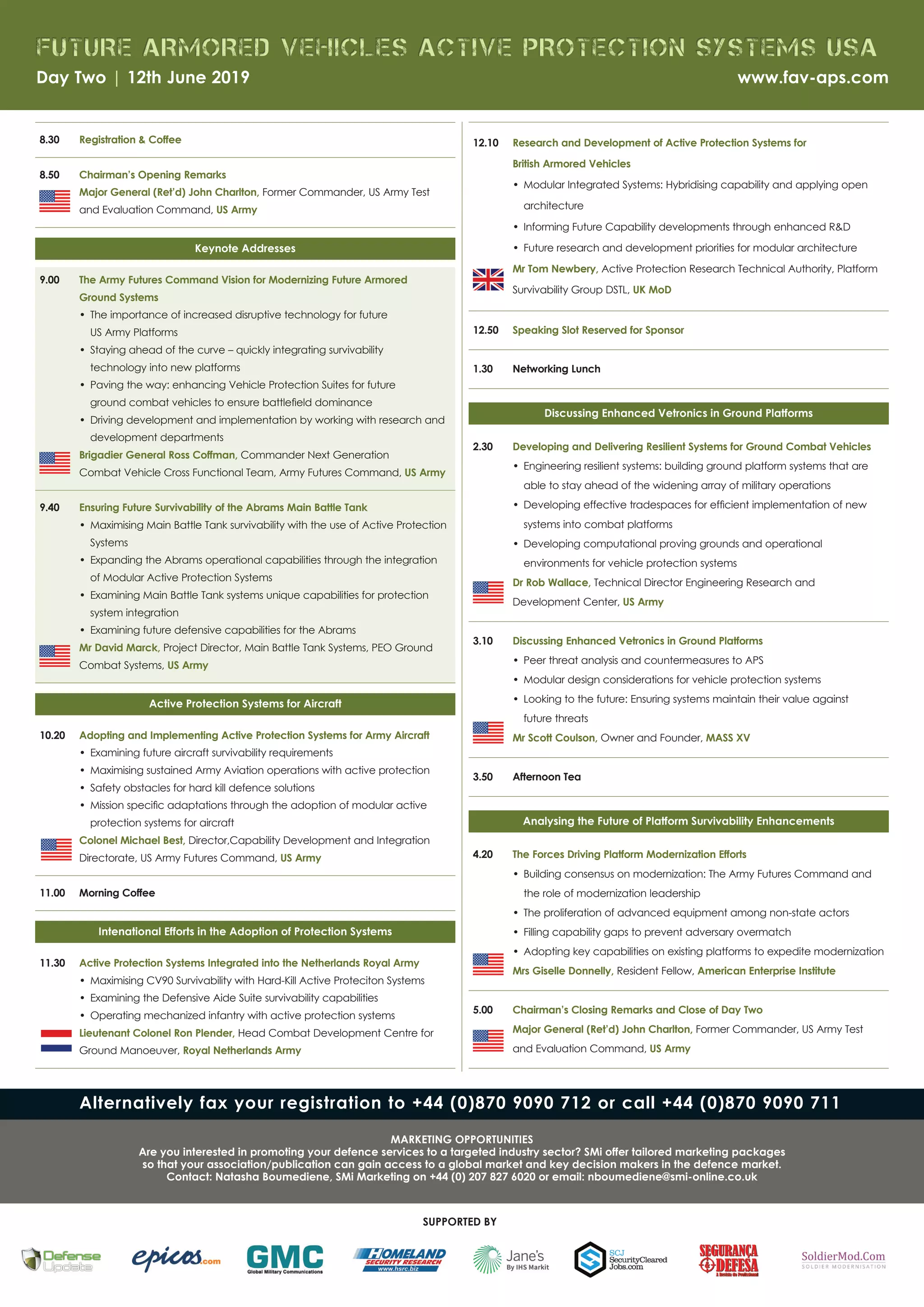 SMi Group's Future Armoured Vehicles Active Protection Systems USA 2019 ...