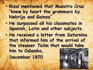 Rizal’s Early Education | PPTX