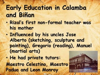 Rizal’s Early Education | PPT
