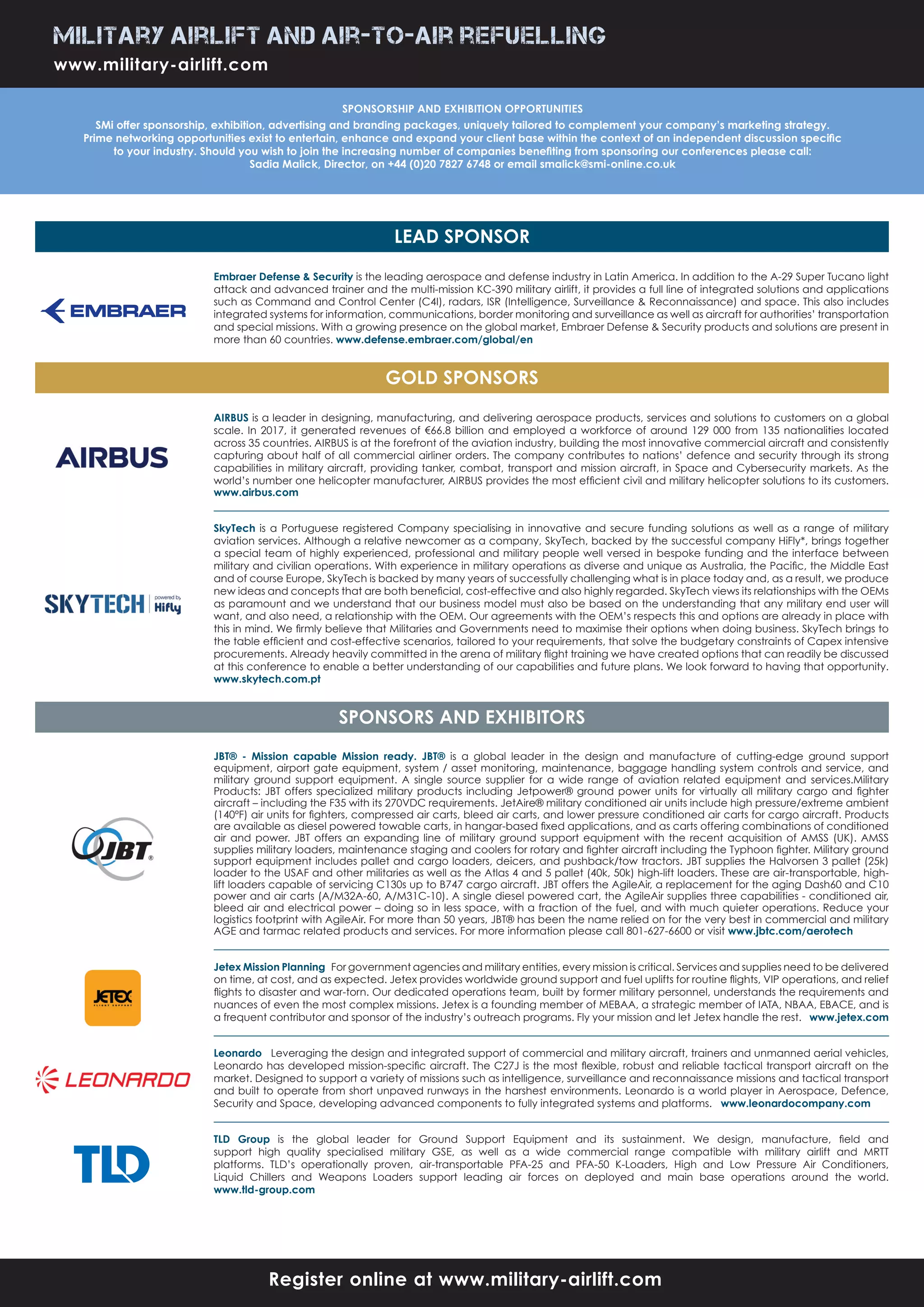 SMi Group's Military Airlift and AAR 2019 | PDF