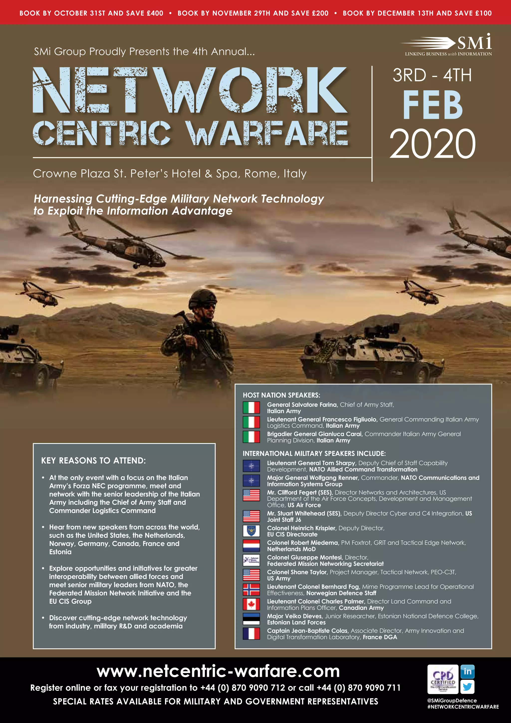 SMi Group's Network Centric Warfare 2020 conference | PDF | Computer Networking | Computing