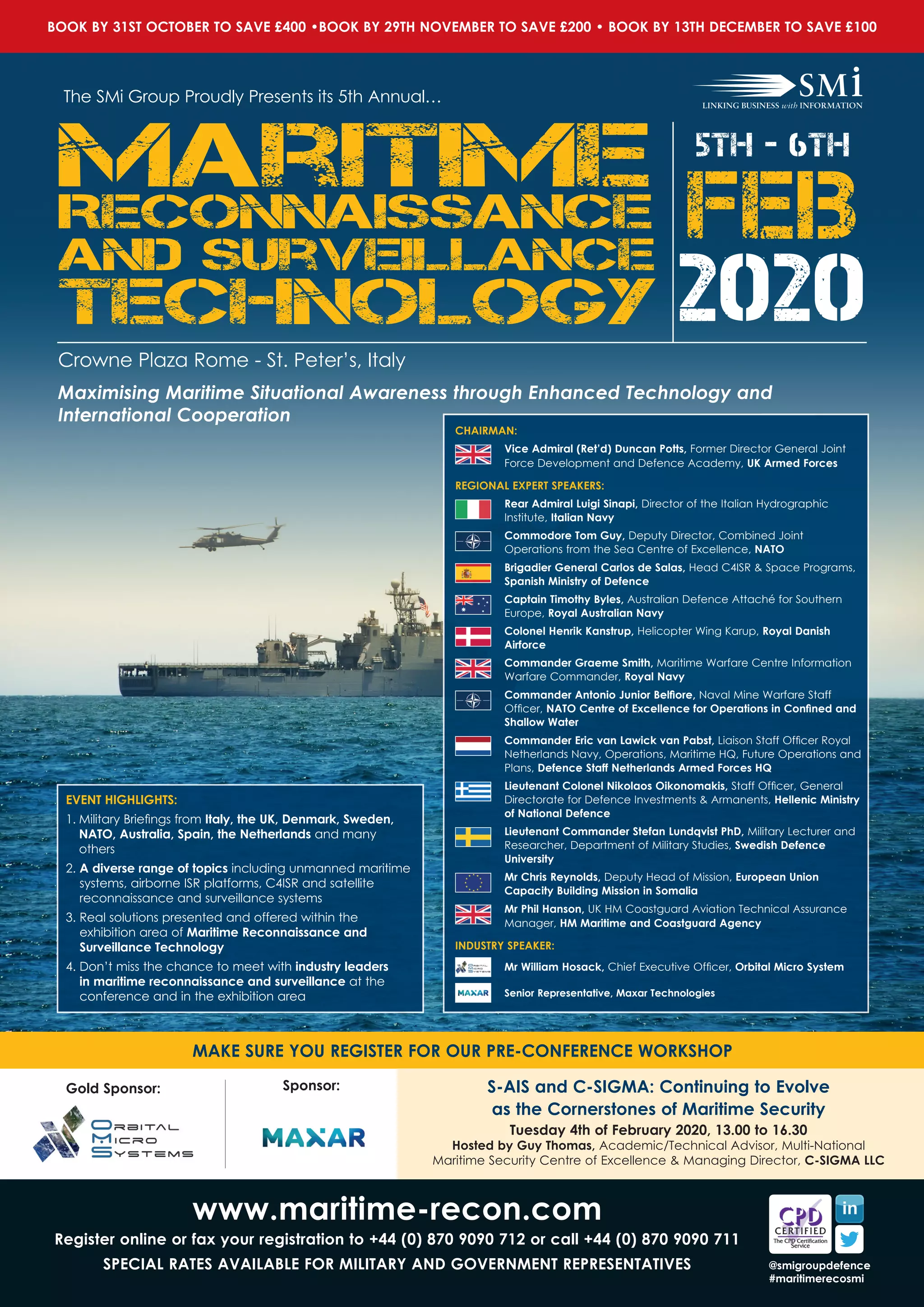 SMi Group's Maritime Reconnaissance and Surveillance Technology 2020 ...