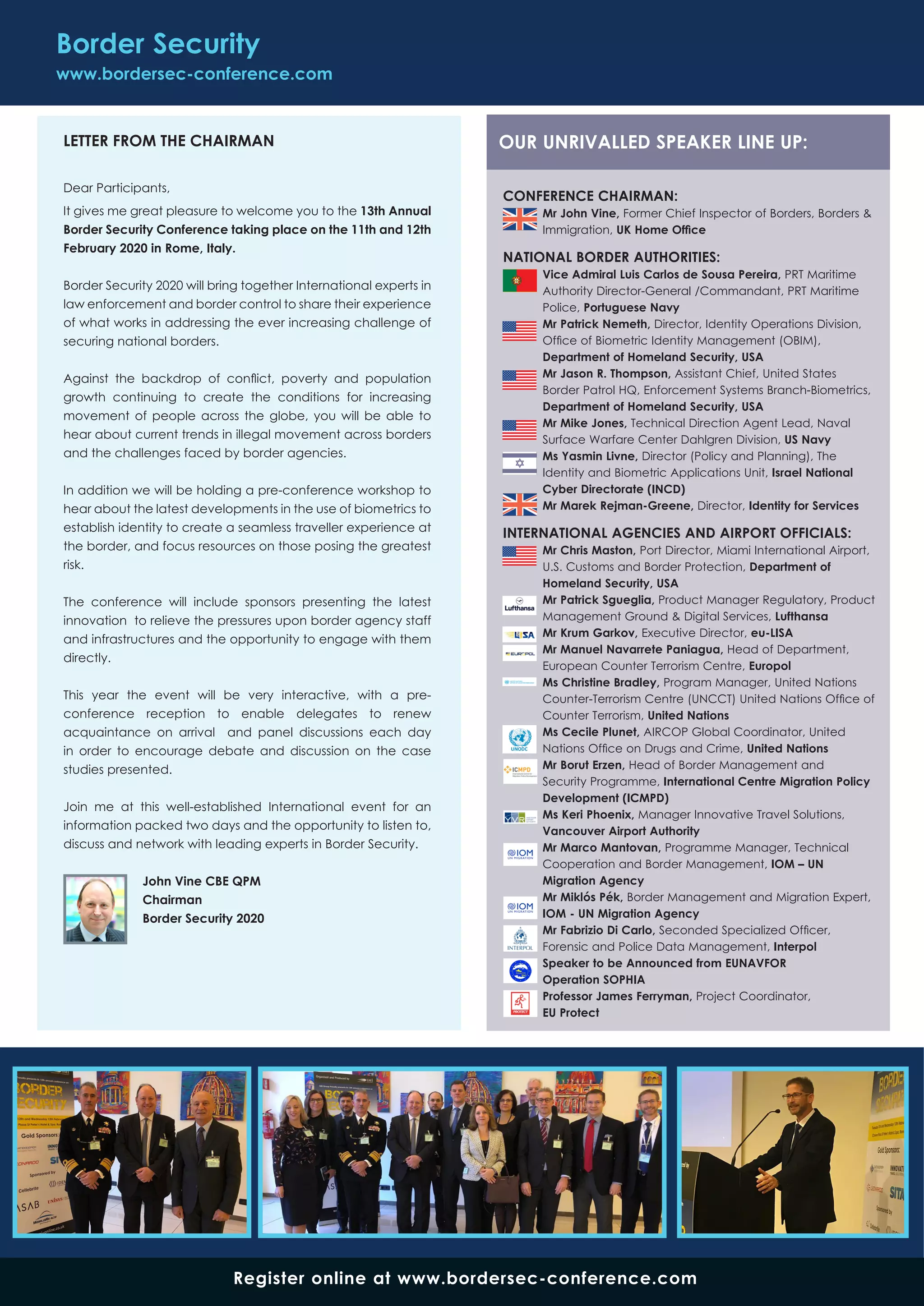 SMi Group's 13th annual Border Security 2020 conference | PDF