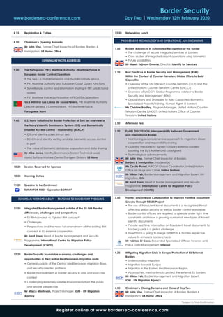 SMi Group's 13th annual Border Security 2020 conference | PDF