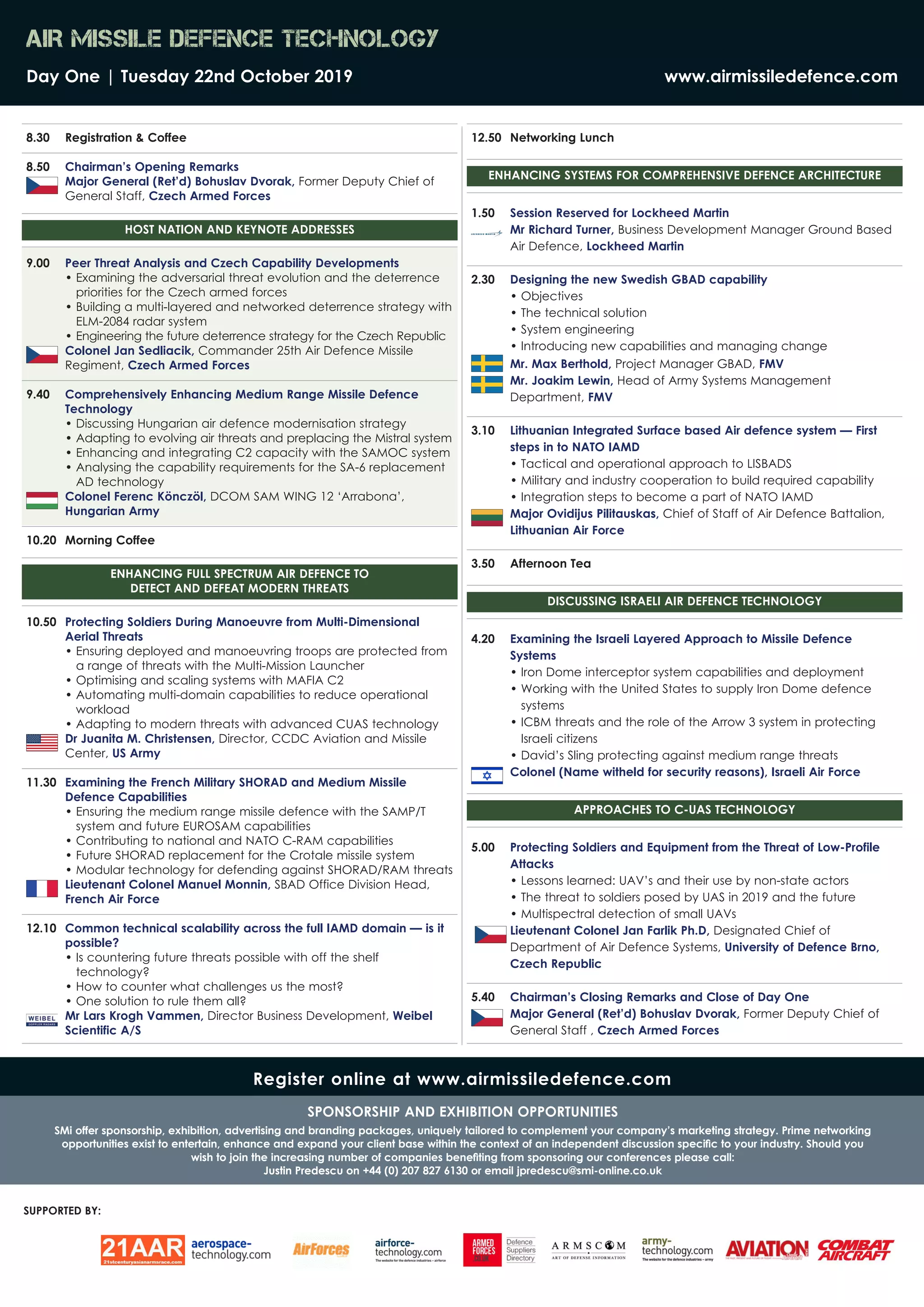 SMi Group's Air Missile Defence Technology 2019 | PDF