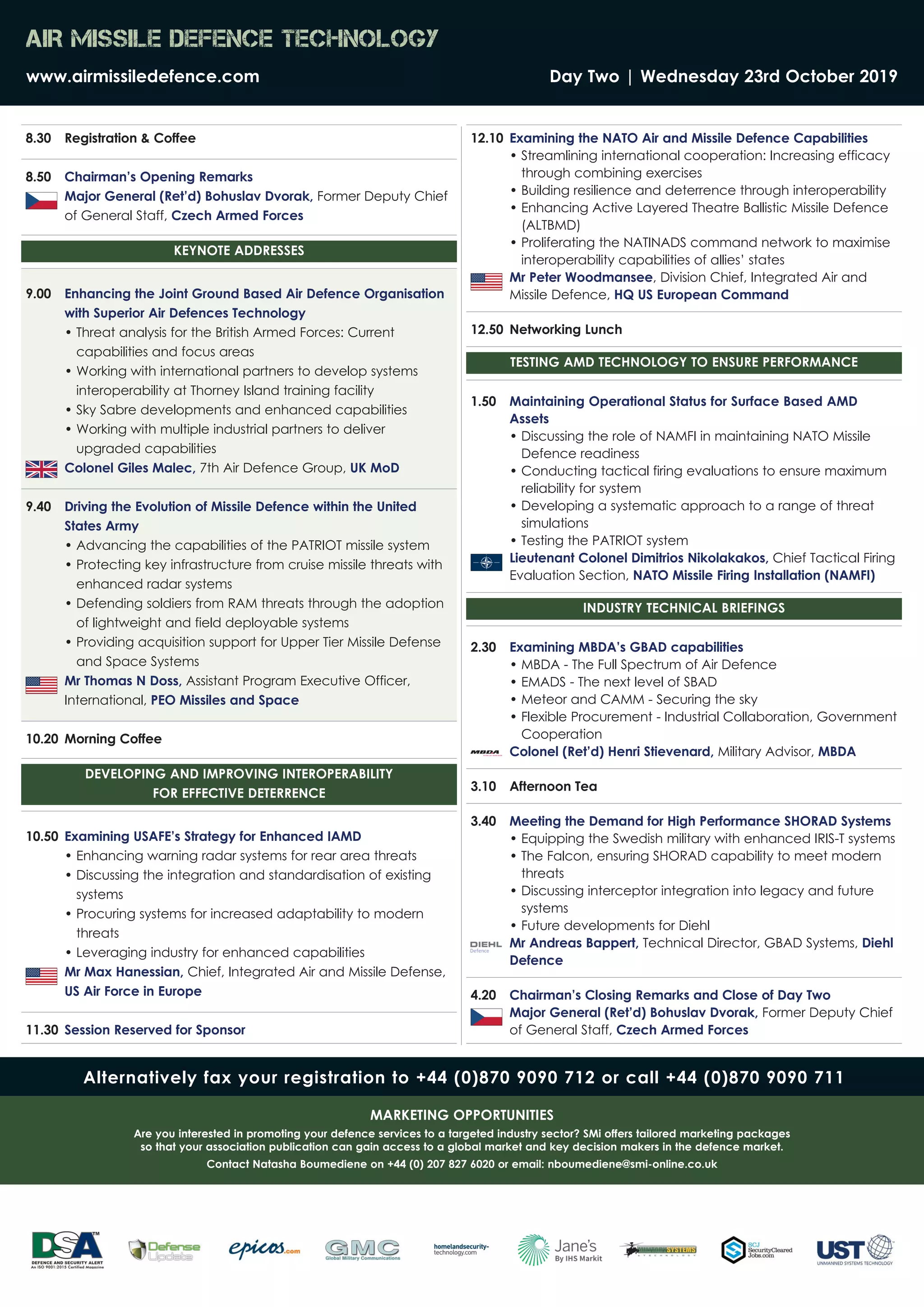 SMi Group's Air Missile Defence Technology 2019 | PDF