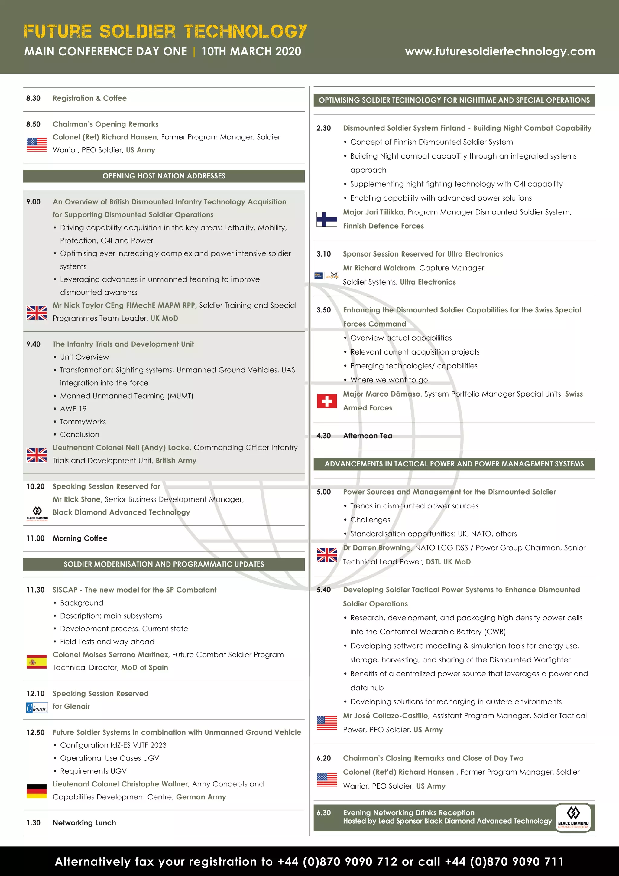 SMi Group's Future Soldier Technology 2020 conference | PDF