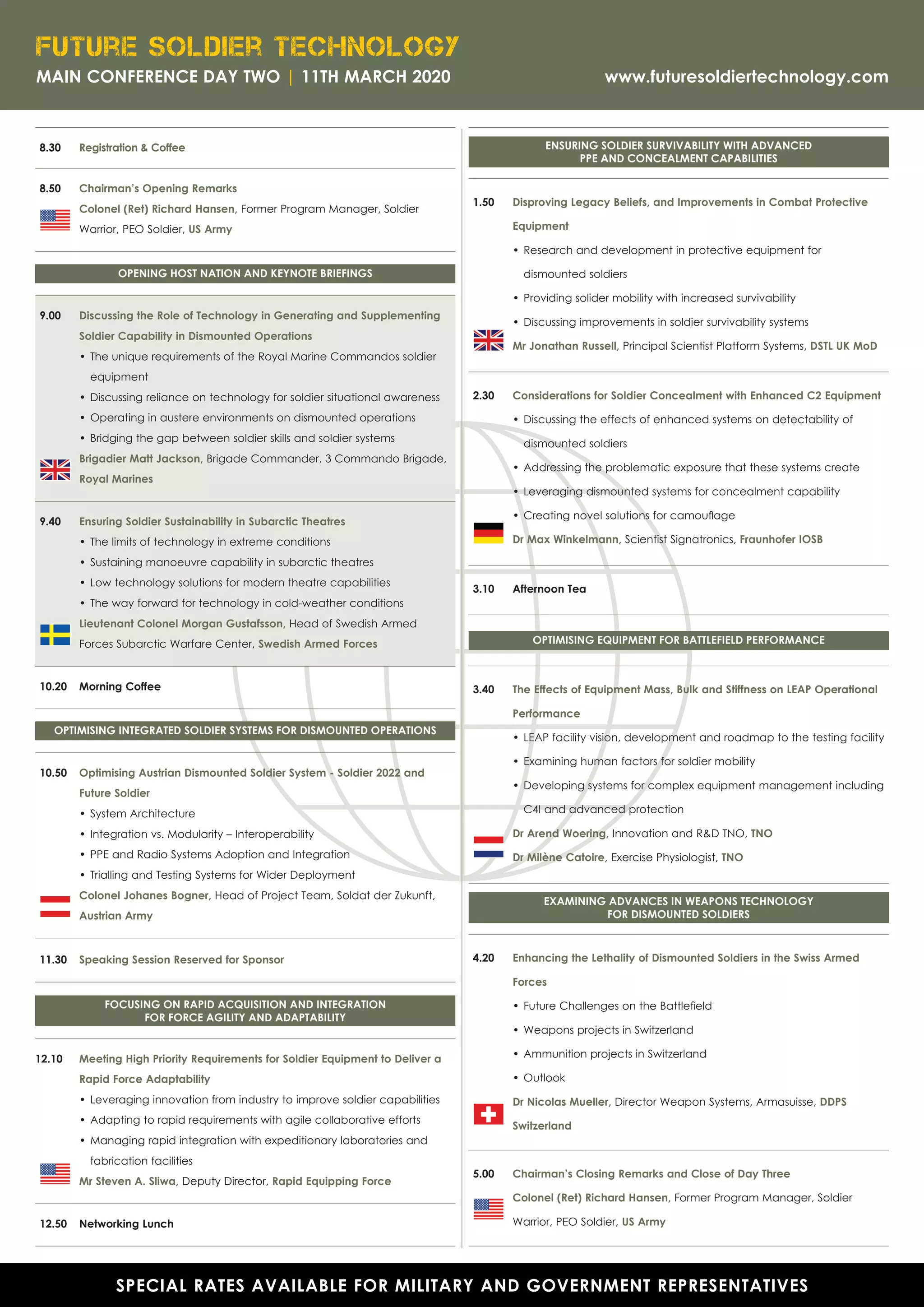 SMi Group's Future Soldier Technology 2020 conference | PDF