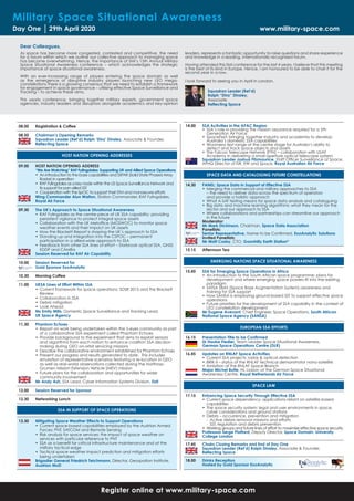 SMi Group's Military Space SA 2020 conference | PDF | Business Expos ...