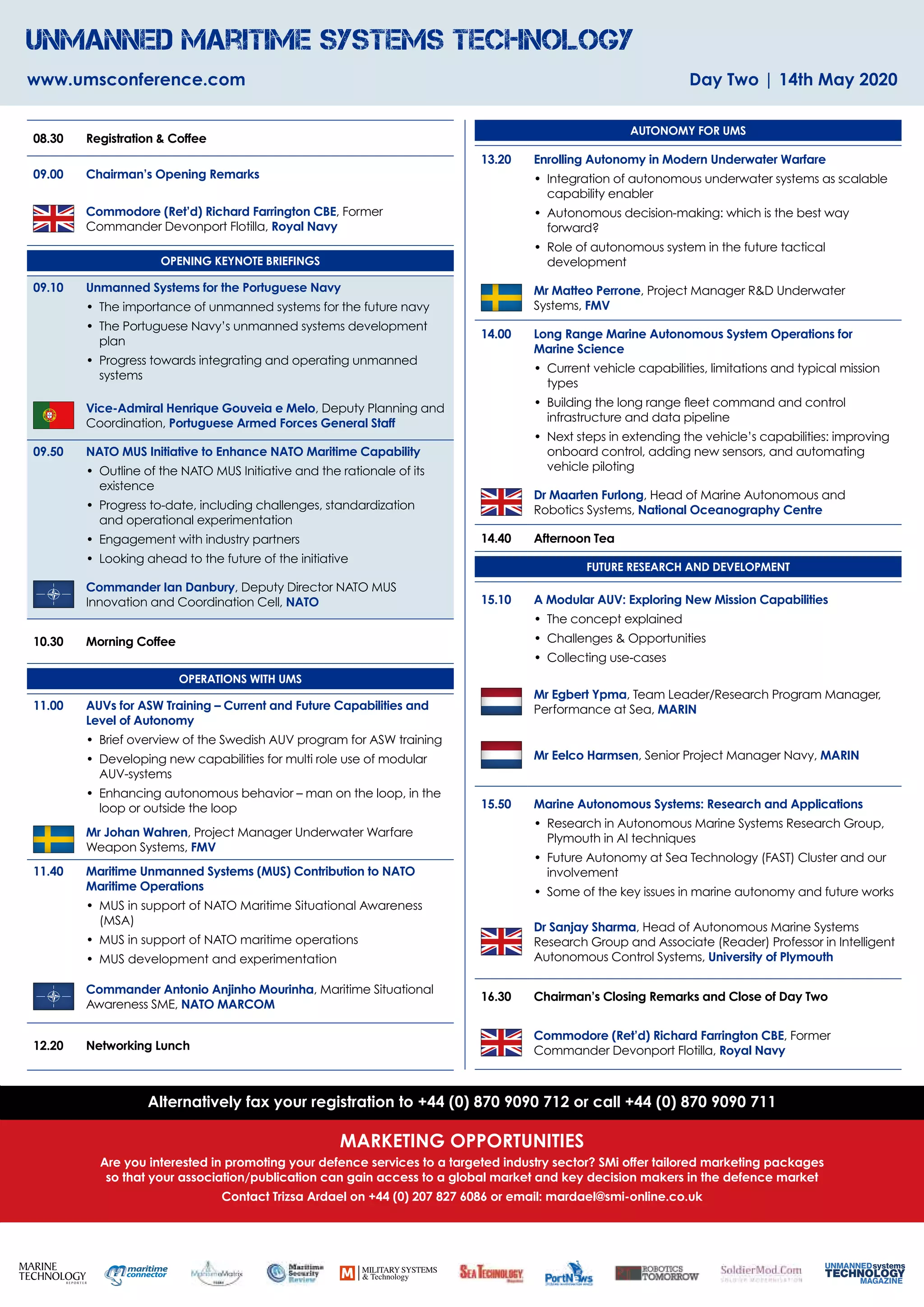 SMi Group's Unmanned Maritime Systems 2020 conference | PDF