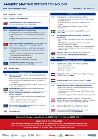 SMi Group's Unmanned Maritime Systems 2020 conference | PDF