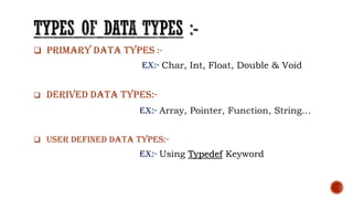 ppt on data types | PDF