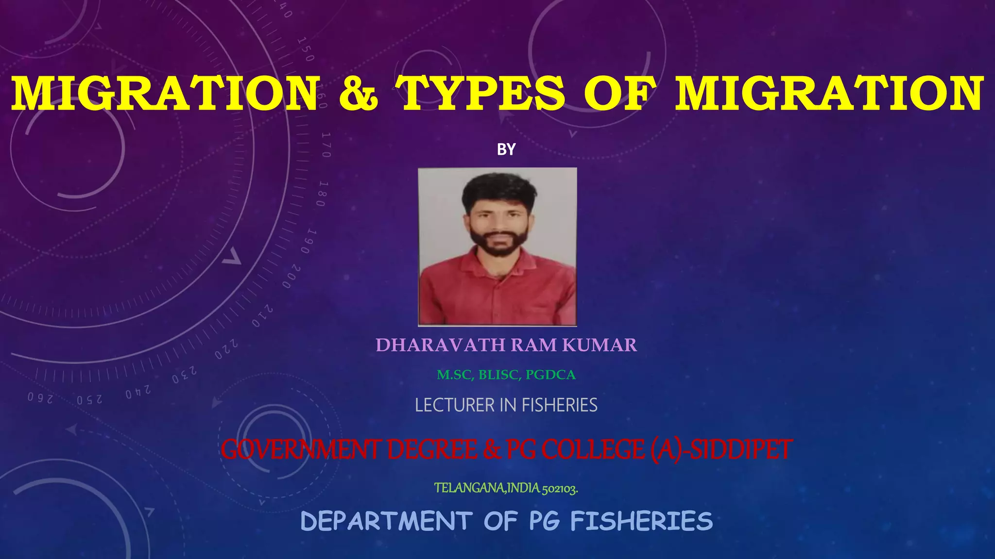 Migration & Types of Migration by D.Ram Kumar | PPT