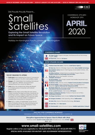 SMi Group's Small Satellites 2020 | PDF