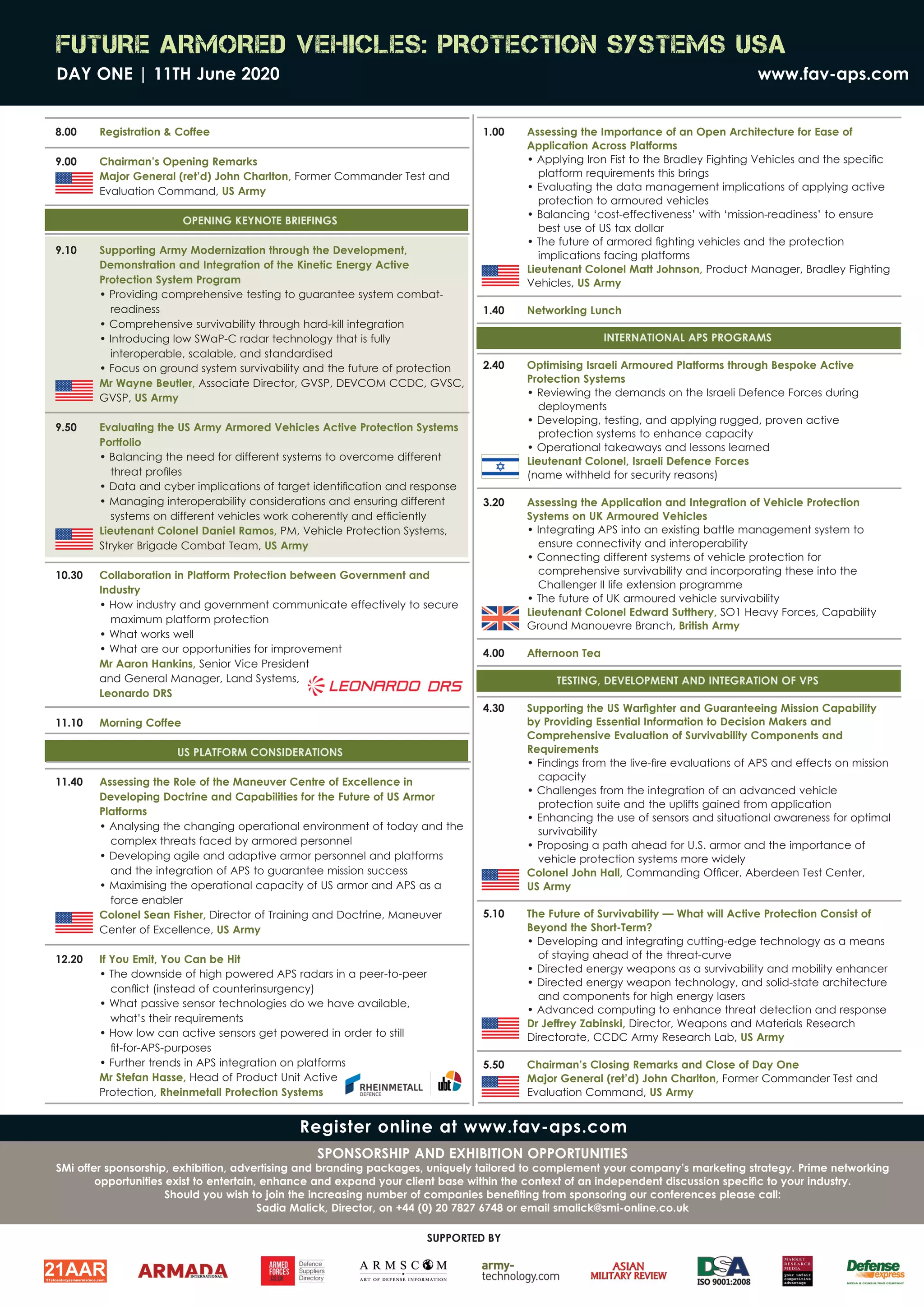 SMi Group's Future Armoured Vehicles Protection Systems USA 2020 ...