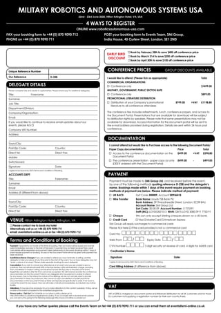 SMi Group's Military Robotics and Autonomous Systems USA 2020 ...