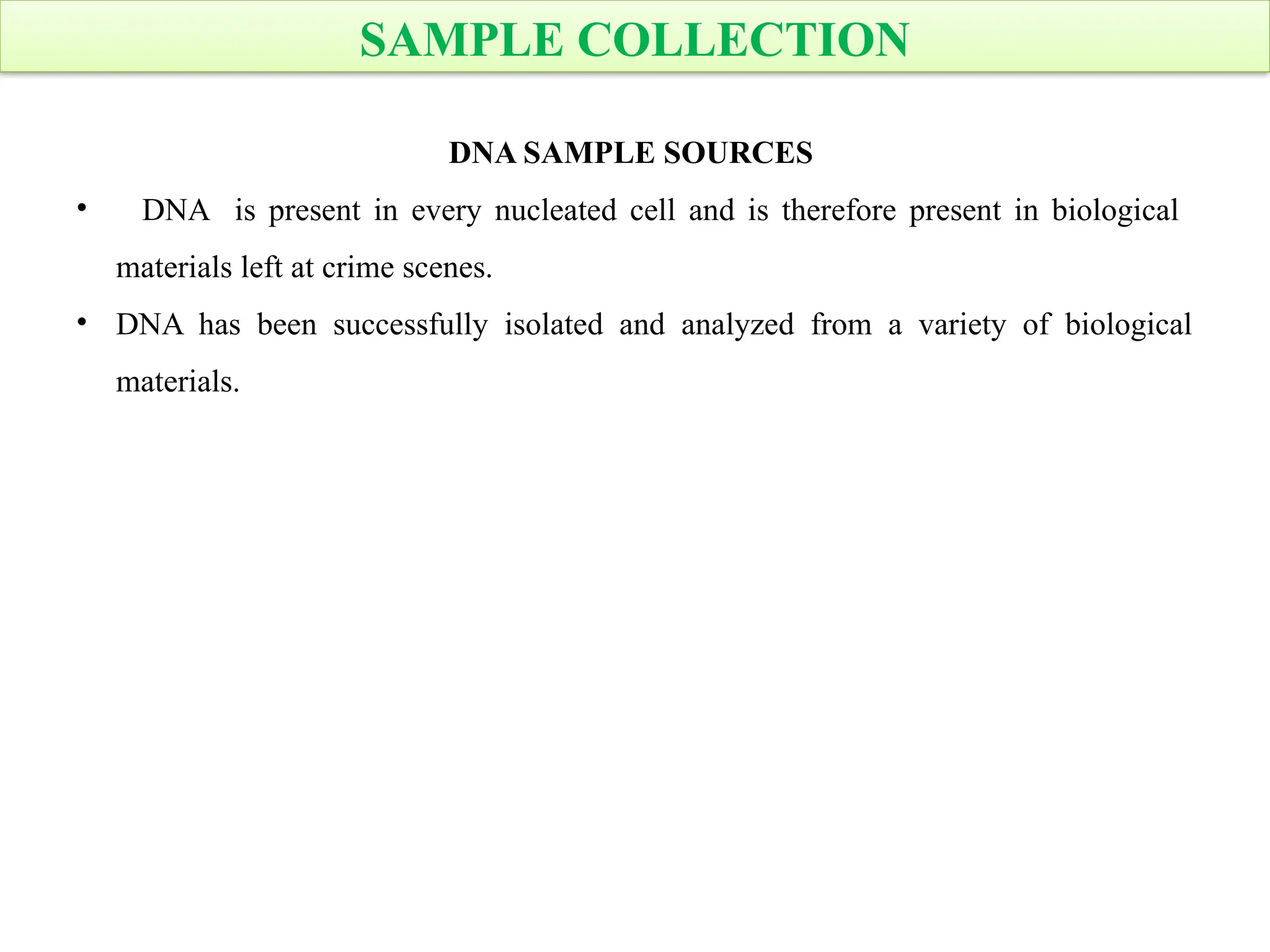 Sample collection, storage.pptx for students | PPTX
