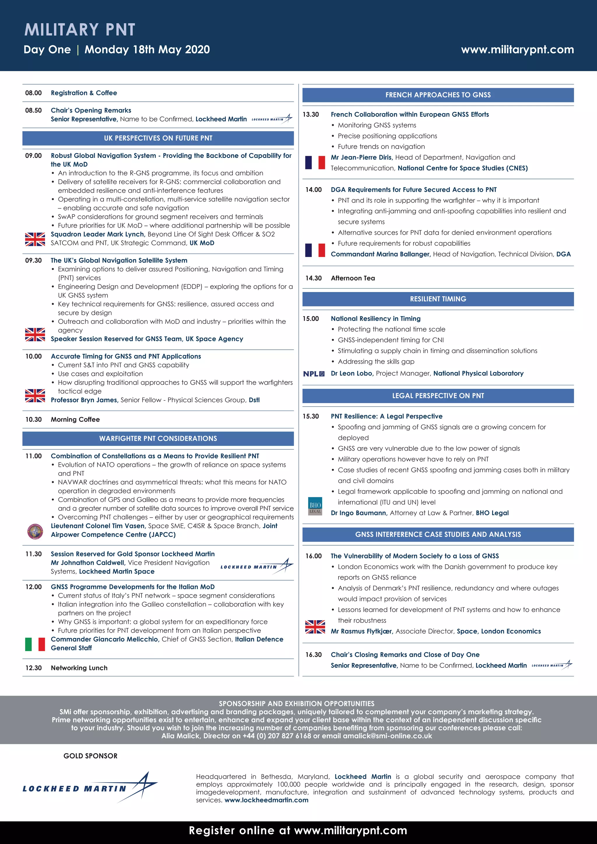 SMi Group's Military PNT 2020 conference | PDF | Defense Industry ...