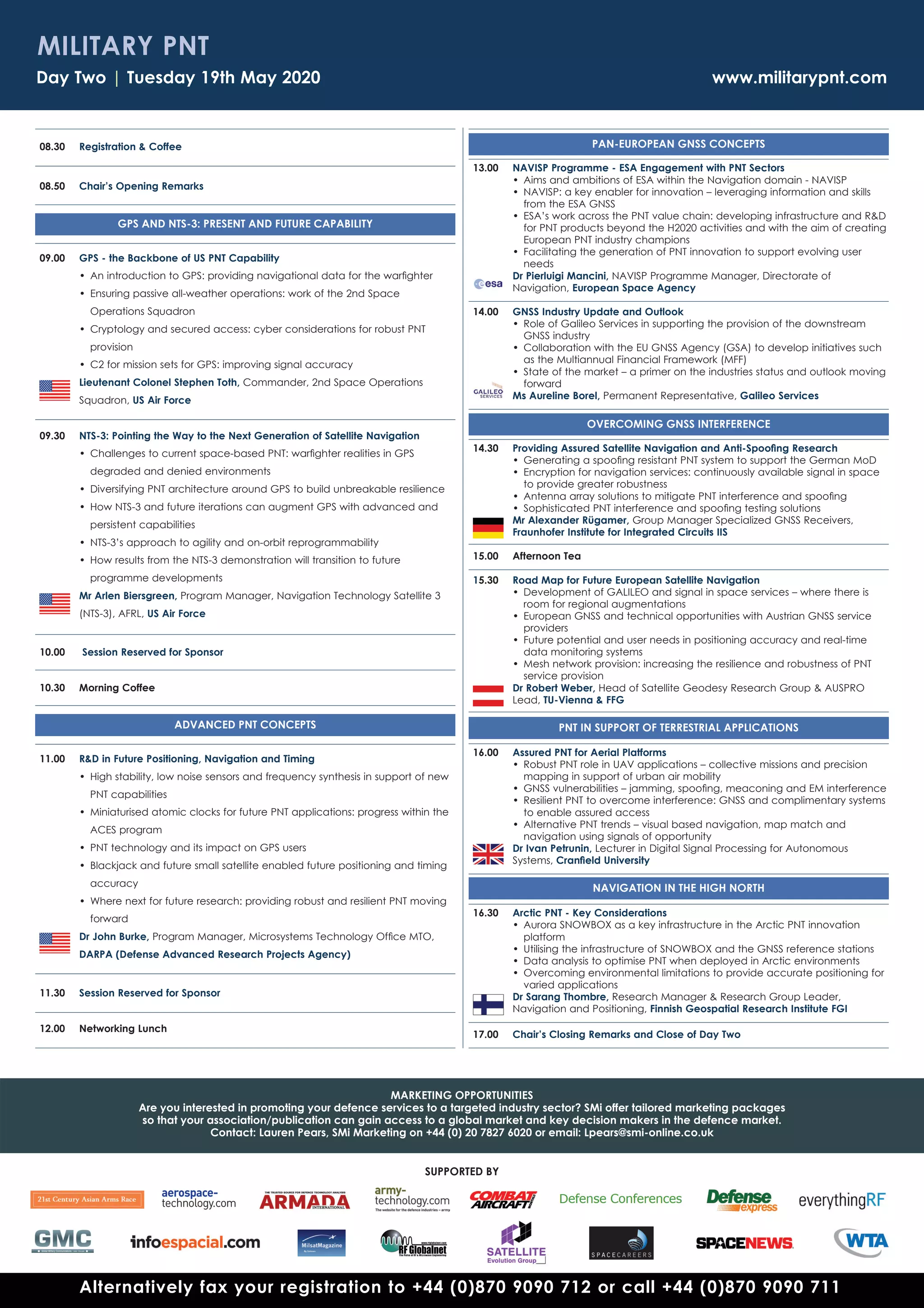 SMi Group's Military PNT 2020 conference | PDF