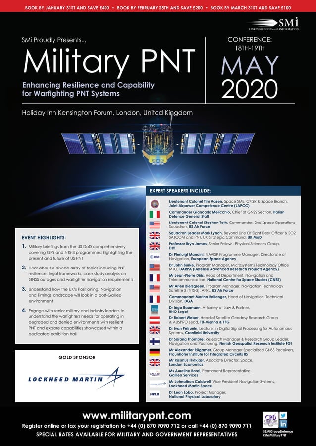 SMi Group's Military PNT 2020 conference | PDF
