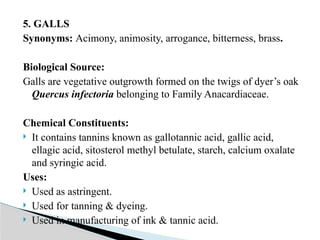 D.pharm pharmacognosyMISCELLANEOUS DRUGS | PPTX