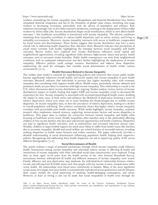 Addressing Health Impacts of Income Inequality (www.kiu.ac.ug) | PDF