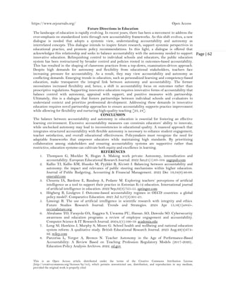 Balancing Accountability and Autonomy in Education (www.kiu.ac.ug) | PDF