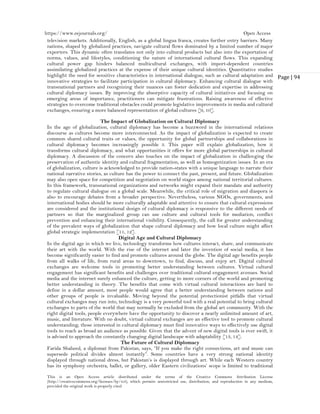 Cultural Diplomacy: Art as a Tool for International Relations (www.kiu ...