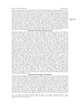 Examining the Role of Communication in Intellectual Property Cases (www ...