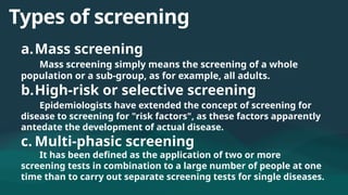 Screening of Disease in Healthcare 2.pptx