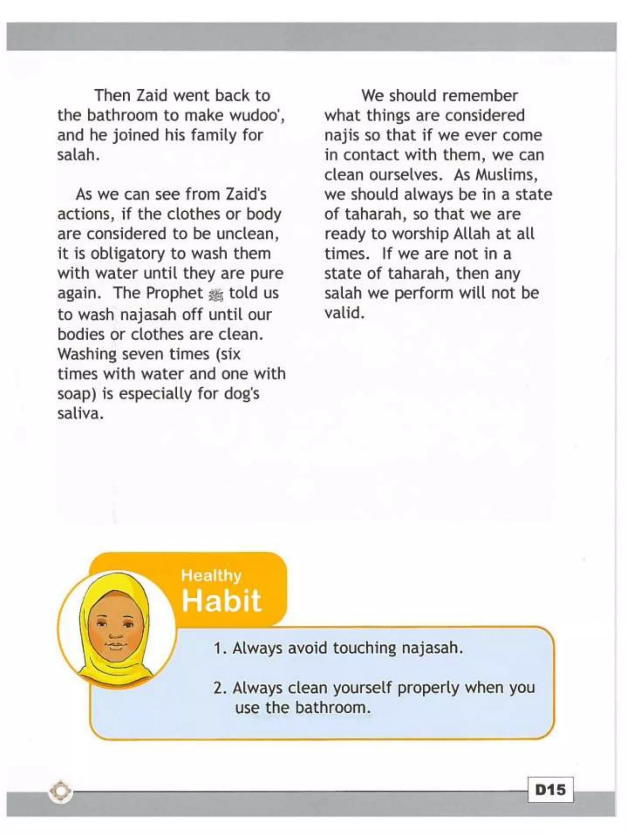 D 2 (beware of najasah.) | PPTX