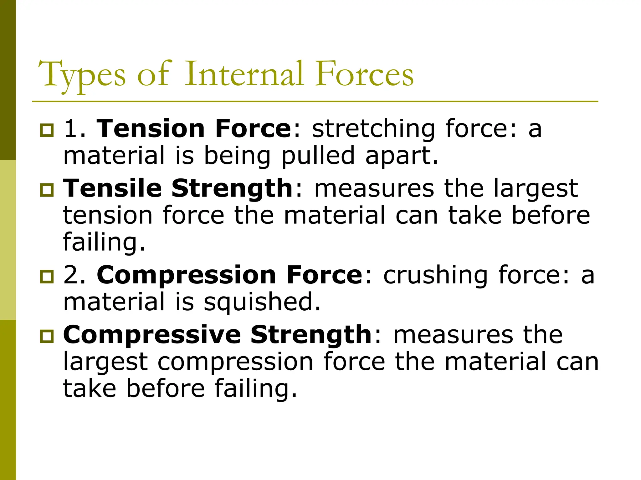 Structures and forces Grade 8 science notes | PPT