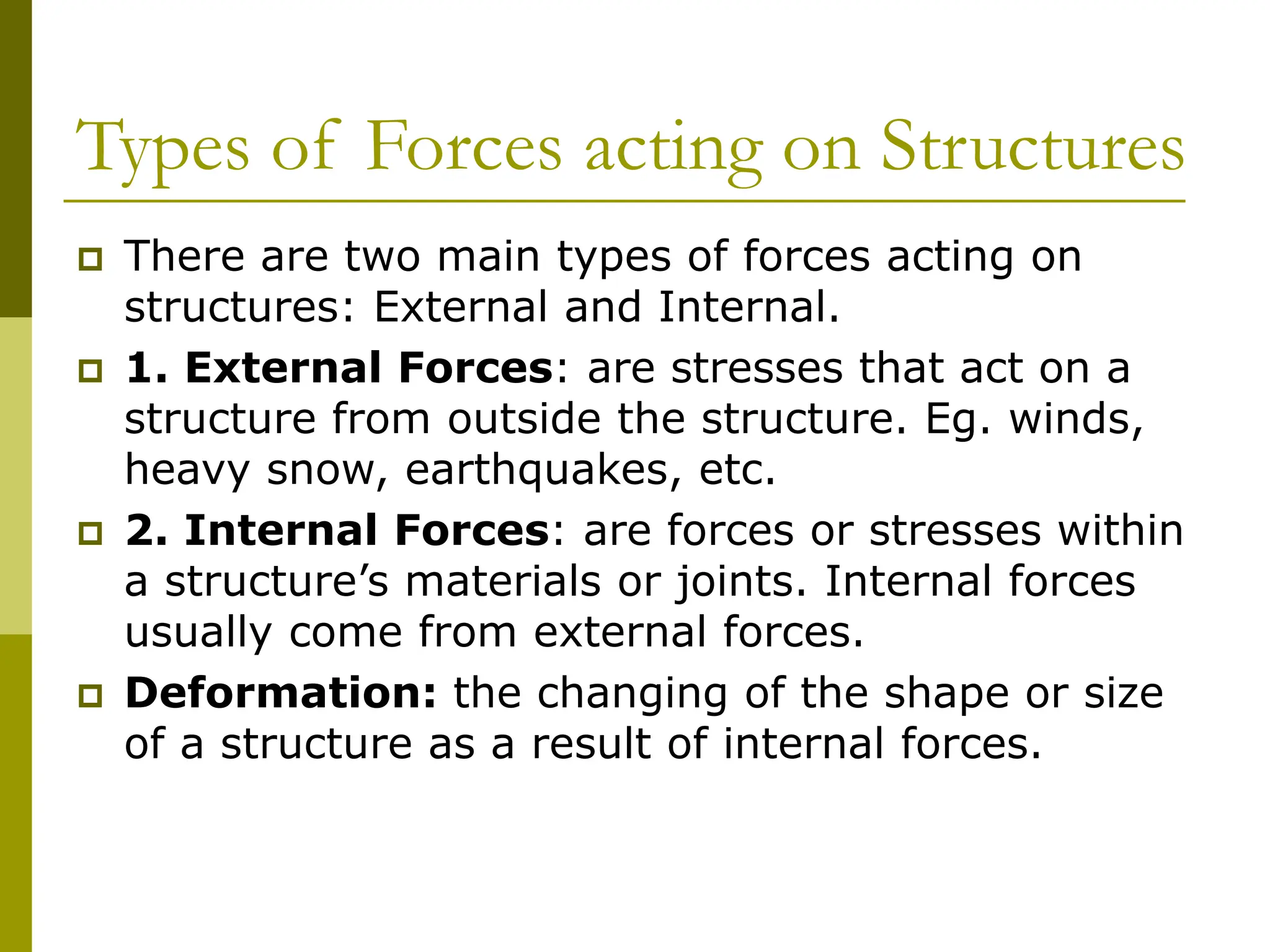 Structures and forces Grade 8 science notes | PPT