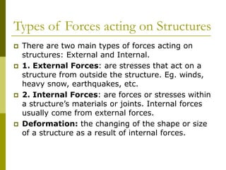 Structures and forces Grade 8 science notes | PPT