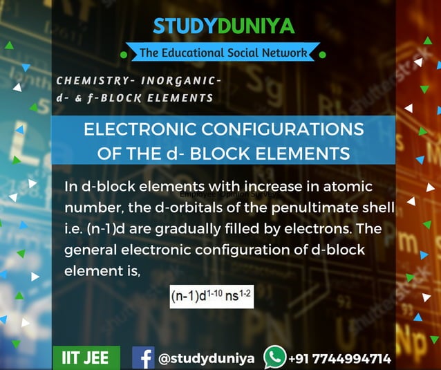 D and f- block elements | PDF