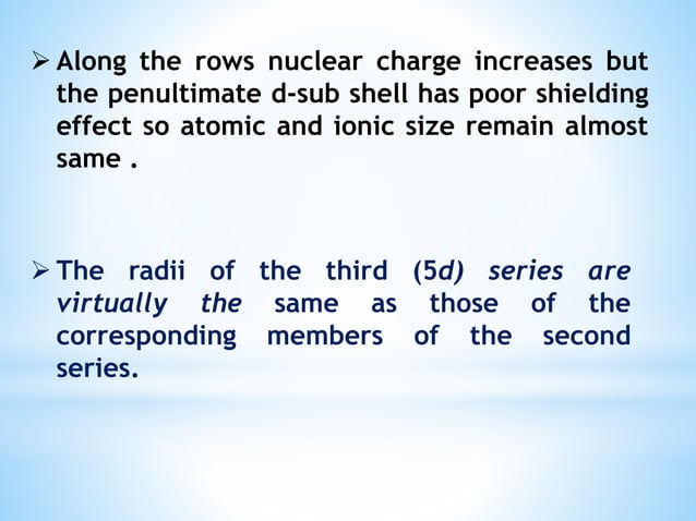 D block-elements | PPTX | Chemistry | Science