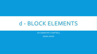 d-block elements | PPTX