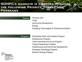 D. Bruce Strapp - Prosperity for the North | PPT