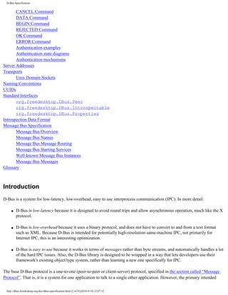 D bus specification | PDF
